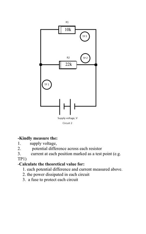 Solved Kindly Measure Thesupply Voltagepotential