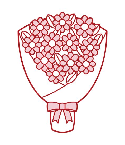 꽃다발의 삽화 무료 일러스트 소재집 Kukukeke