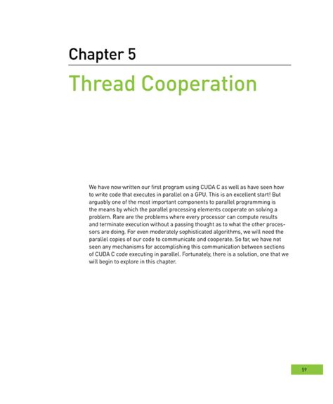 cuda by example thread cooperation notes pdf