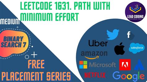 Leetcode 1631 Path With Minimum Effort Youtube