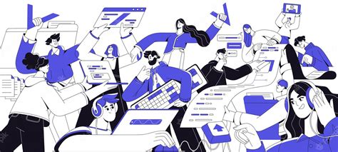 Premium Vector Information Technologies Concept Work Of Software Engineers Programmers Coders