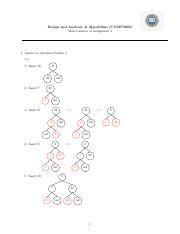 Design And Analysis Of Algorithms Model Answer For Assignment Course Hero