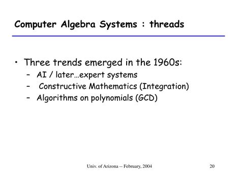 Ppt Computer Algebra Systems Are We There Yet Powerpoint
