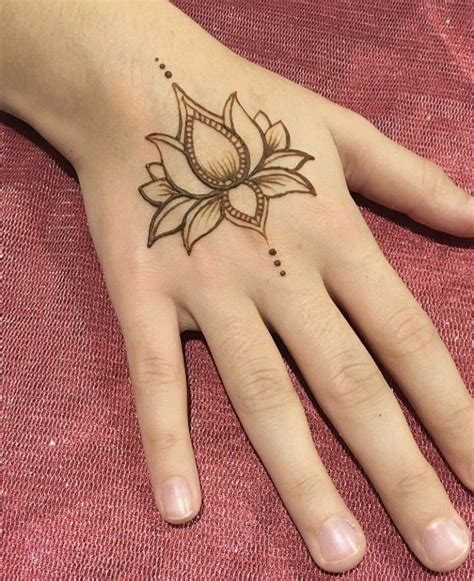 Lotus Henna Tattoo Mehndi Design With Lotus Henna Tattoo Lotus