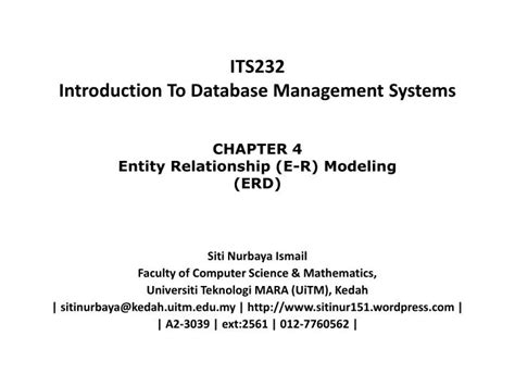 Ppt Its232 Introduction To Database Management Systems Powerpoint Presentation Id2168376