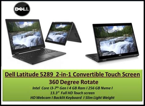 Dell Latitude 5289 2 In 1 Convertible Touchscreen Laptop At Rs 18999 Dell Laptops In Jaipur