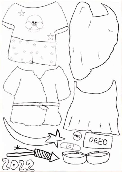 Раскраски Утка лалафанфан с одеждой 38 шт скачать или распечатать бесплатно 2890