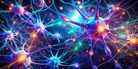 A Futuristic Visualization Of Glowing Neural Networks Exploring The