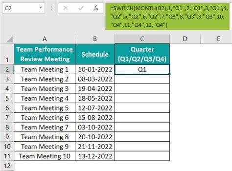 Switch Excel Function Formula Examples How To Use