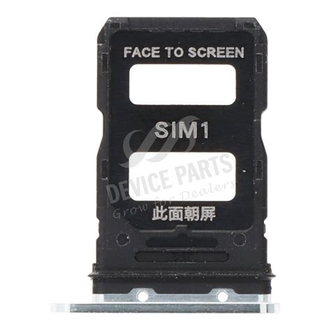 SIM Card Tray For Xiaomi 13 Dual Card Version Silver Ori