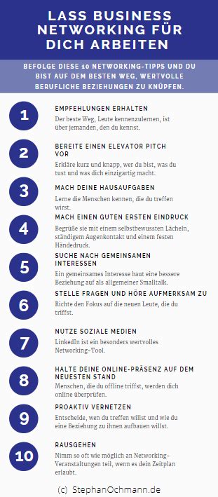 Lass Networking Für Dich Arbeiten 10 Tipps Und 10 Fehler