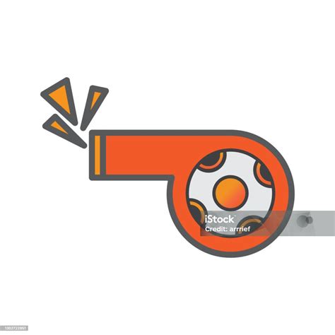 휘파람 을 자극 하는 디자인 흰색 배경에 격리 된 휘파람 아이콘 준비 된 사용 벡터 Championship에 대한 스톡 벡터 아트 및 기타 이미지 Championship