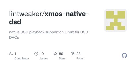 GitHub Lintweaker Xmos Native Dsd Native DSD Playback Support On Linux For USB DACs