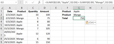 Sum Sumif And Sumifs In Excel Whats The Difference