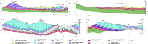A A B B C C And D D Geological Sections Of Fig See Text For Download Scientific