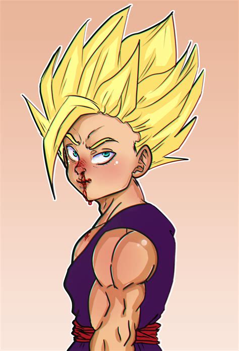 Gohan Sketch By Ferocitus On Deviantart