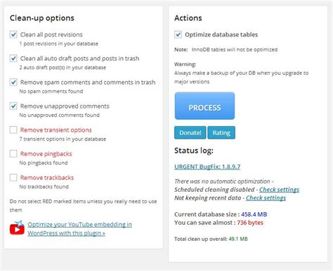It All Takes One Click To Optimize Your Wordpress Database Techglimpse