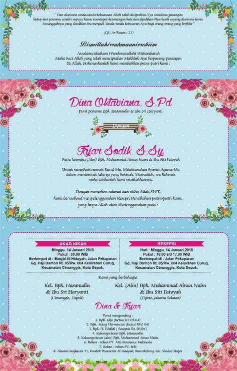 Contoh Undangan Pernikahan Ngunduh Mantu Download Contoh Lengkap Gratis