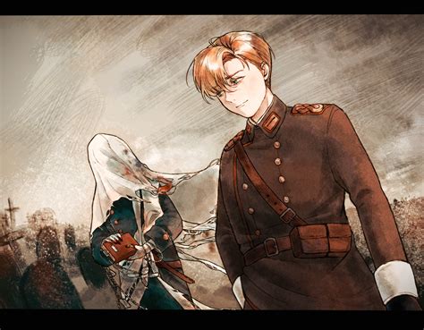 Ciaosalut Reverse1999 Highres 2boys Between Breasts Blonde Hair Blue Coat Blue Eyes