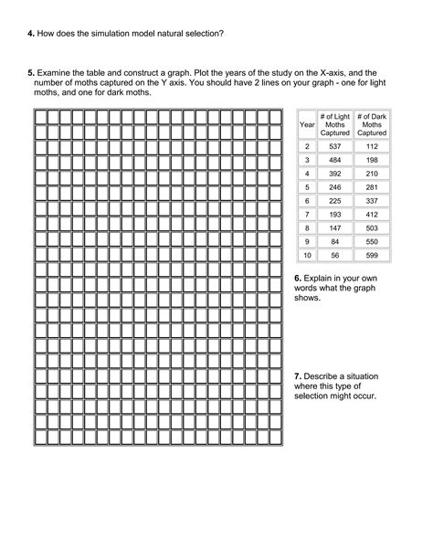 Peppered Moth Simulation Lab Doc