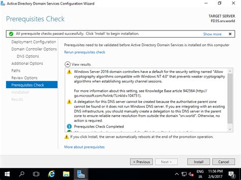 Windows Server 2016 Active Directory Configure Dc Server World