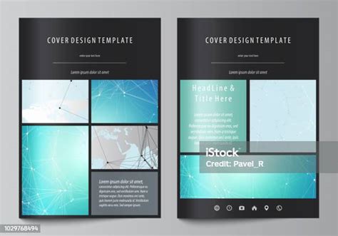 A 4 형식의 편집 레이아웃의 검은 색된 벡터 일러스트 레이 션 브로셔 잡지 전단지 책자에 대 한 디자인 서식 파일을 다룹니다