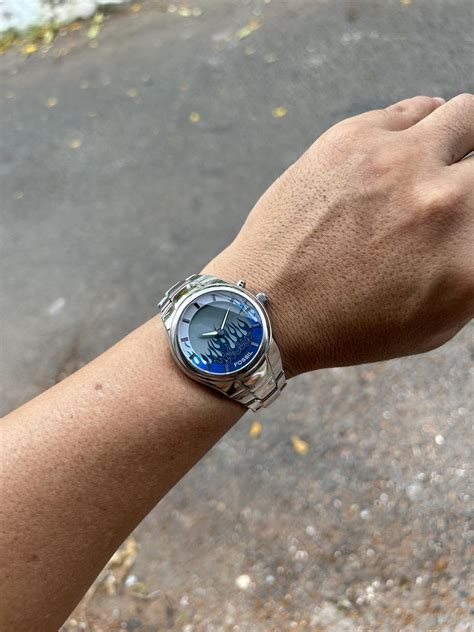 Rare Fossil Digital Big Tic Quartz Watch Jr 8222 Case No 300311 Longs Fine Watches