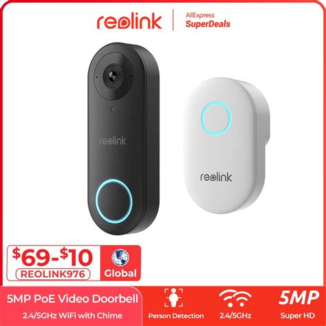 Reolink 2k Video Doorbell Wifi Smart Outdoor Home Video Intercom Huma Uk