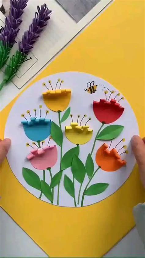 کاردستی با کاغذ رنگی ساده برای کودکان کاردستی دخترانه و پسرانه