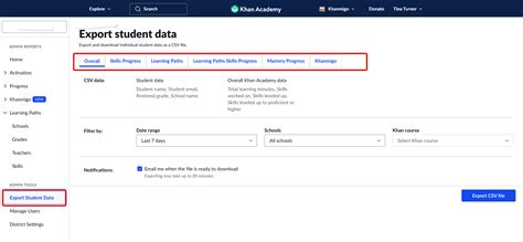 How Do I Export A Csv File For Khan Academy Districts Administrator
