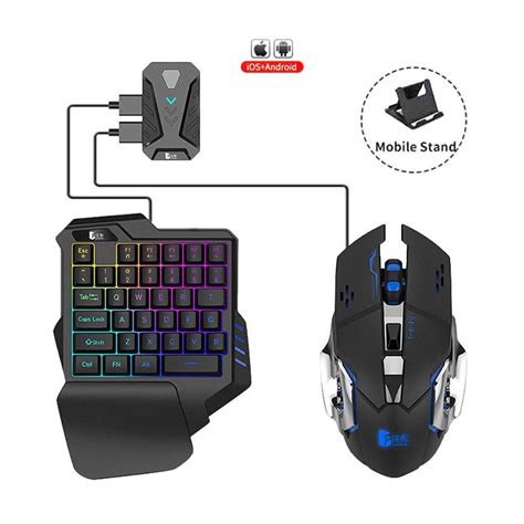 Gaming Wireless Bluetooth 5 In 1 Combo Keyboard And Mouse