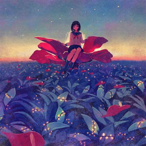 就像地上的星星 插画师はるころ的灯光插画图片 BoBoPic
