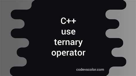 how to use ternary operator in c codevscolor
