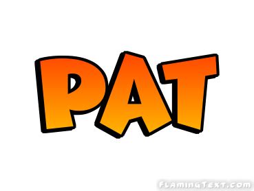Pat Logo Free Name Design Tool From Flaming Text
