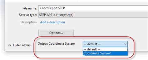 Exporting Geometry With A User Defined Coordinate System