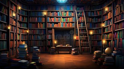 Database Library And Information Science Stock Illustration