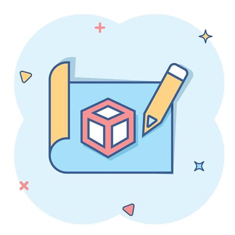 Icono De Prototipo En Estilo Cómico Ilustración De Vector De Dibujos