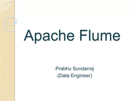 apache flume ppt