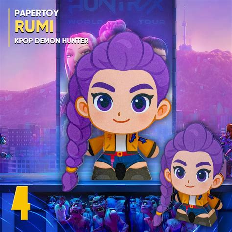 Papertoy Rumi Guerreiras Do K Pop Arquivo Digital Para Recorte
