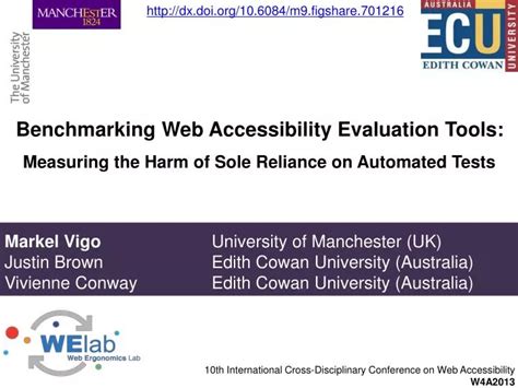 Ppt Benchmarking Web Accessibility Evaluation Tools Powerpoint Presentation Id 2908306