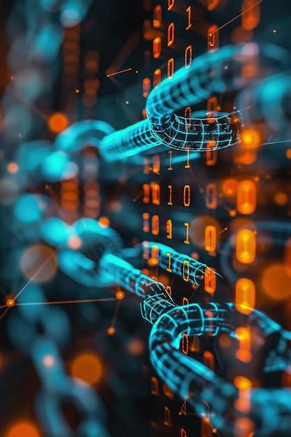 Blockchain Interface Symbolizing Transparency And Traceability In