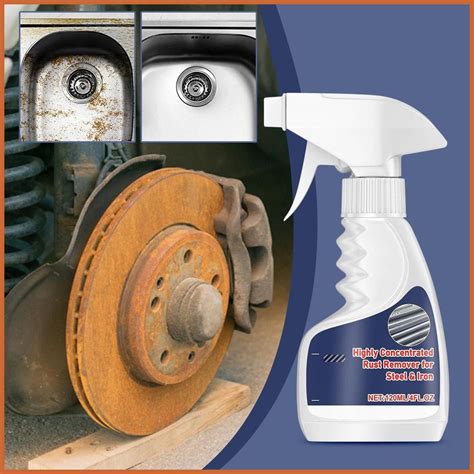Iron Rust Remover Powerful Metal Rust Remover Gentle Rust Remover Portable Rust Remover Liquid
