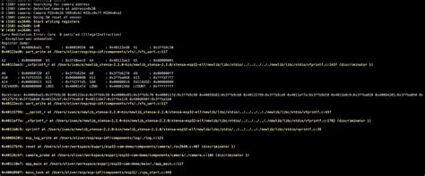 Problem Esp32 Paniced When Running Ov2640 Camera Initialization Idfgh 943 · Issue 3283