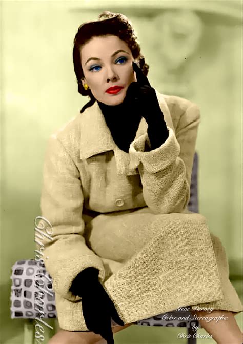 Gene Tierney Gene Tierney 1940s Fashion Fashion