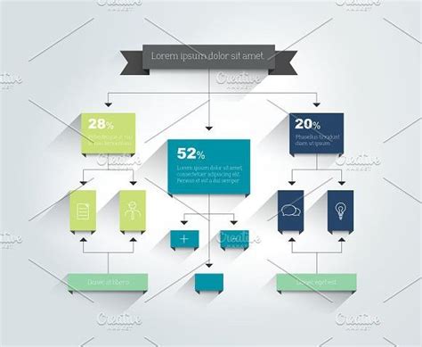 Flowchart Scheme Infographic Flow Chart Infographic Infographic Illustration