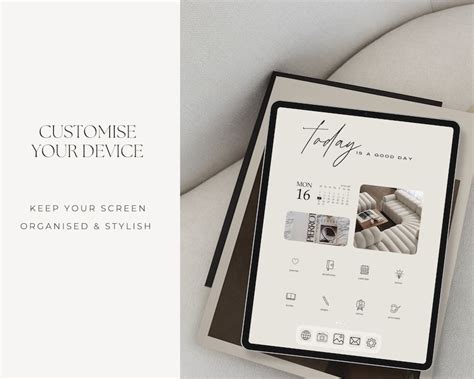 Nude Aesthetic WIDGETS APP ICONS Ipad IPhone Detailed Instructions To Customise Your
