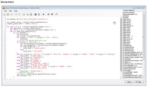 Editing JavaScript In Q Technical Documentation
