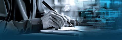 hands typing on keyboard programming online database data processing