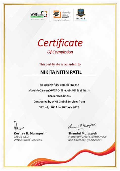 Nikita Patil On Linkedin Careerreadiness Professionaldevelopment Wnsglobalservices
