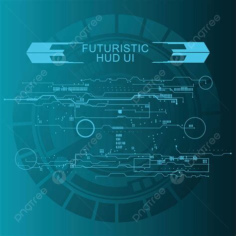 Futuristic Interface A Background With Hud Elements Futuristic Ui Virtual Vector Futuristic Ui